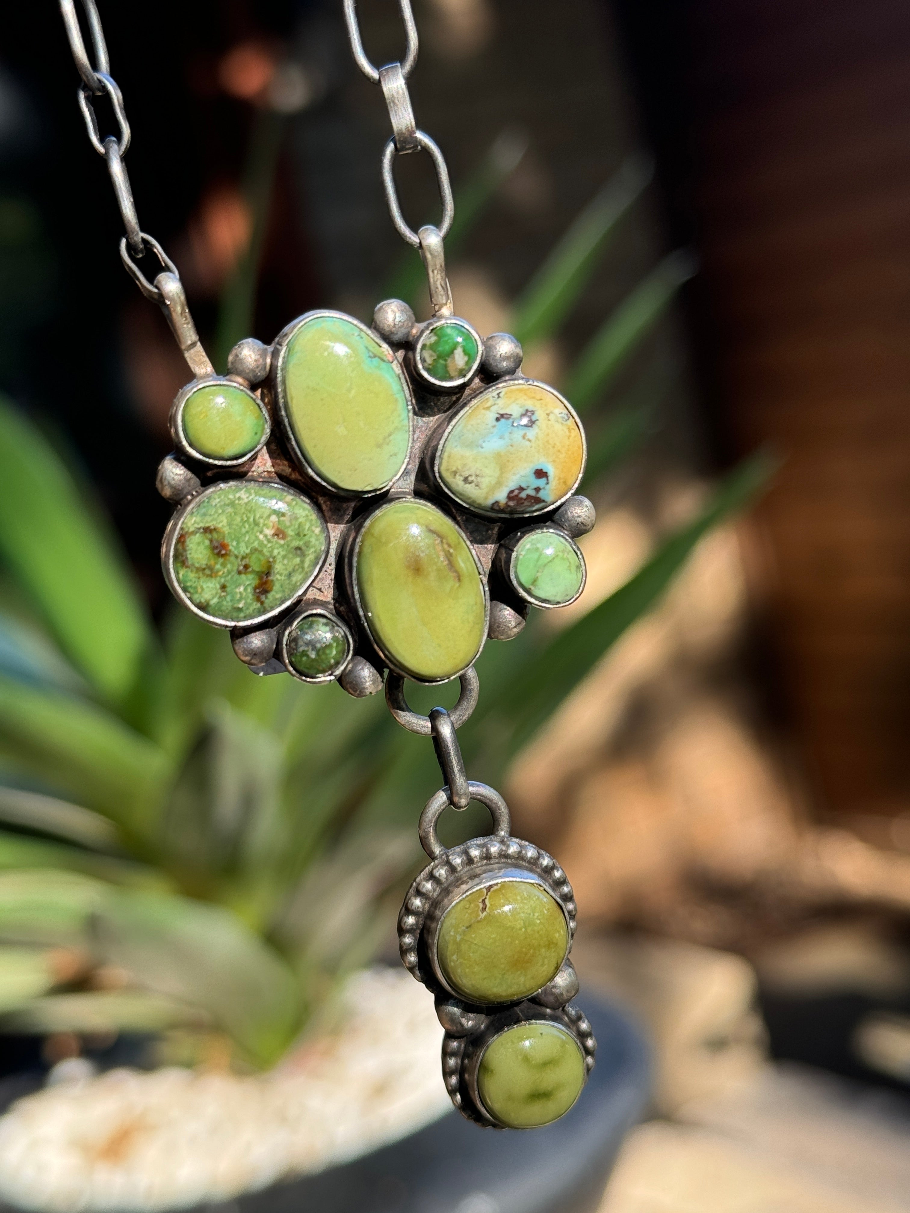 Sonoran Gold necklace with quality paperclip chain – Amy Wilson Turquoise