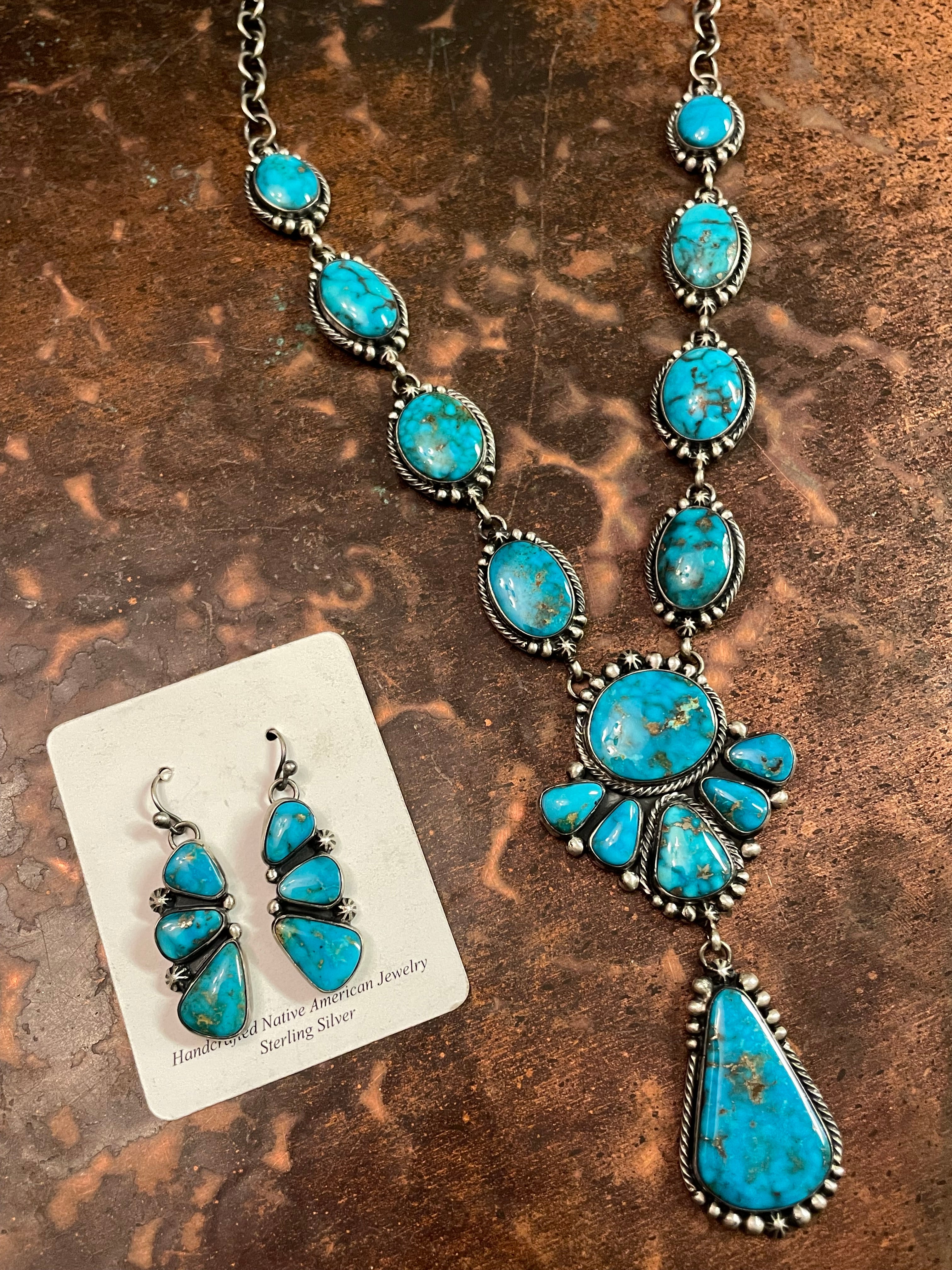 Breathtaking beauty! Blue Ridge Necklace and earrings set by A. Martin ...